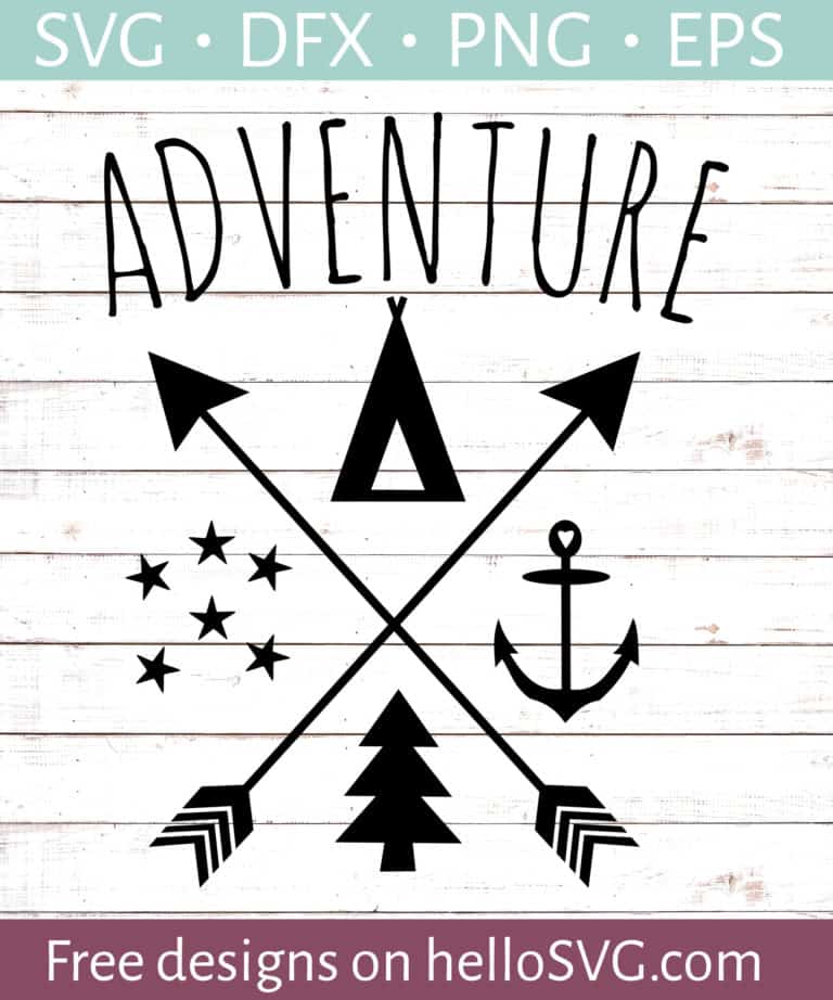Adventure with Arrows SVG - Free SVG files | HelloSVG.com