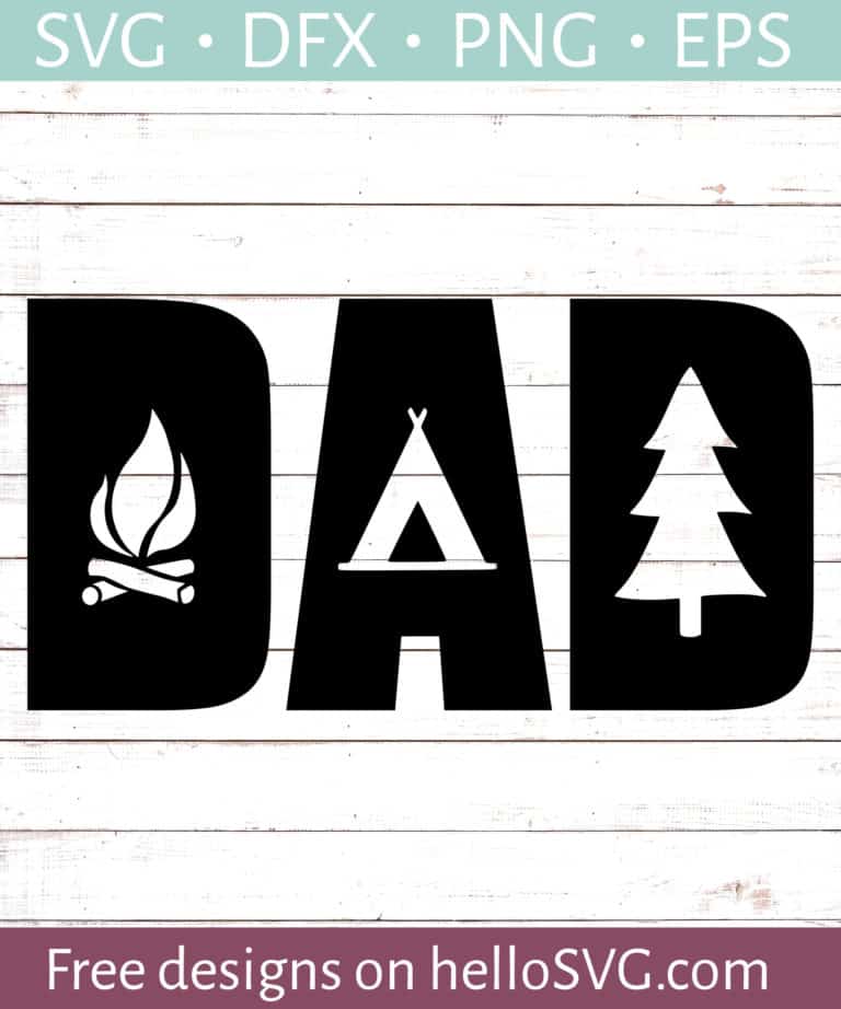 Camping Dad SVG - Free SVG files | HelloSVG.com