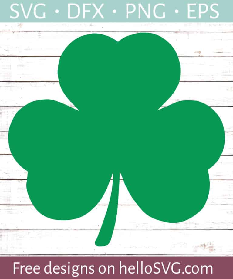 St Patrick's Day Clover SVG - Free SVG files | HelloSVG.com