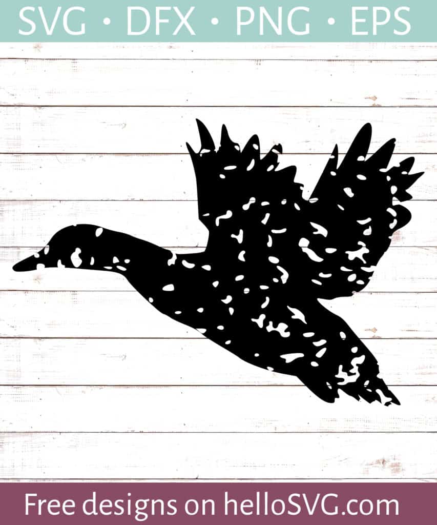 Distressed Duck SVG SVG - Free SVG files | HelloSVG.com