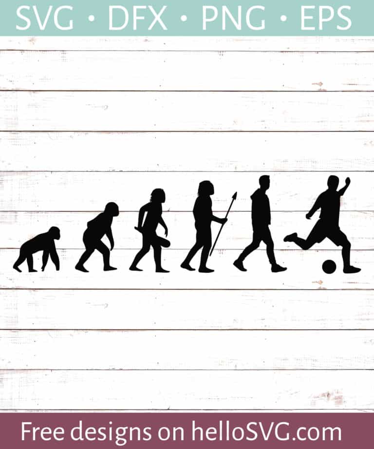 Soccer Evolution SVG - Free SVG files | HelloSVG.com
