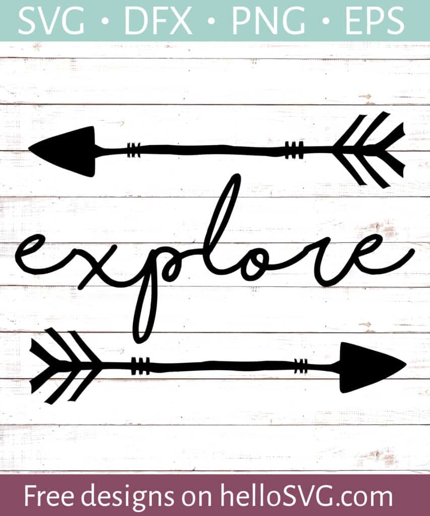 Explore with Arrows #1 SVG - Free SVG files | HelloSVG.com