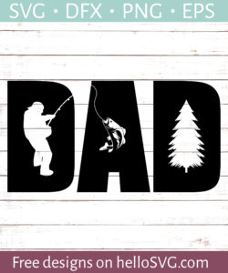 Fishing Dad SVG - Free SVG files | HelloSVG.com