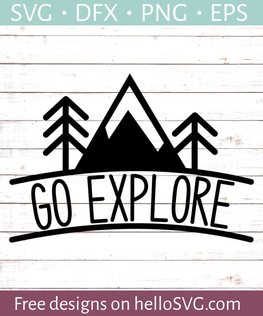 Go Explore #1 SVG - Free SVG files | HelloSVG.com