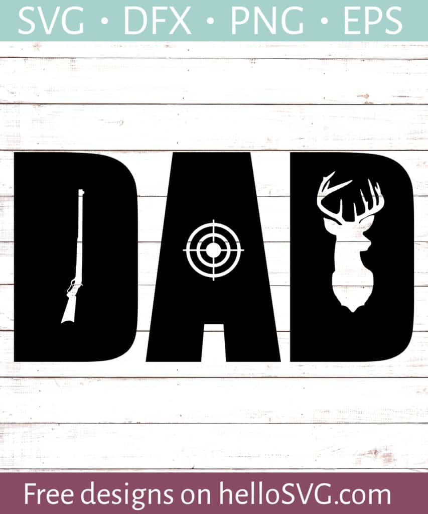 Hunting Dad SVG - Free SVG files | HelloSVG.com