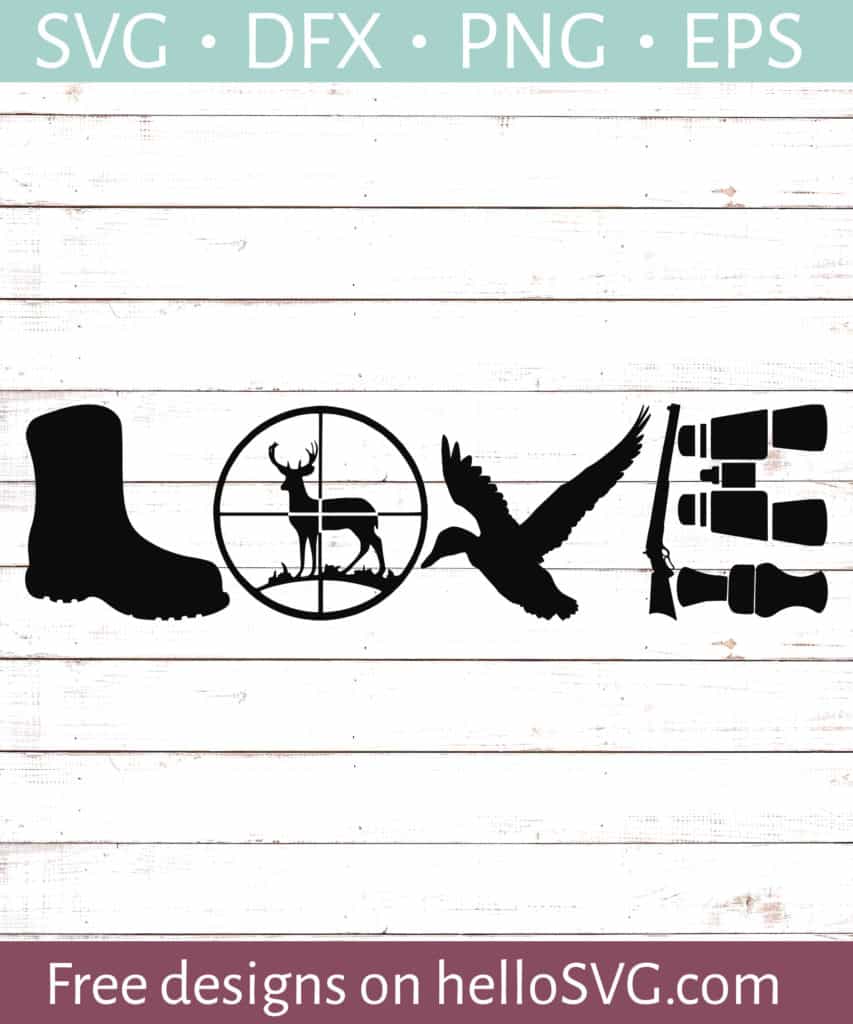 Hunting Love #3 SVG - Free SVG files | HelloSVG.com