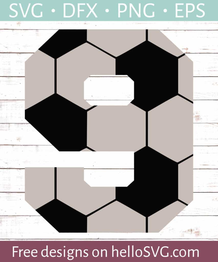 Soccer Font No. 9 SVG - Free SVG files | HelloSVG.com