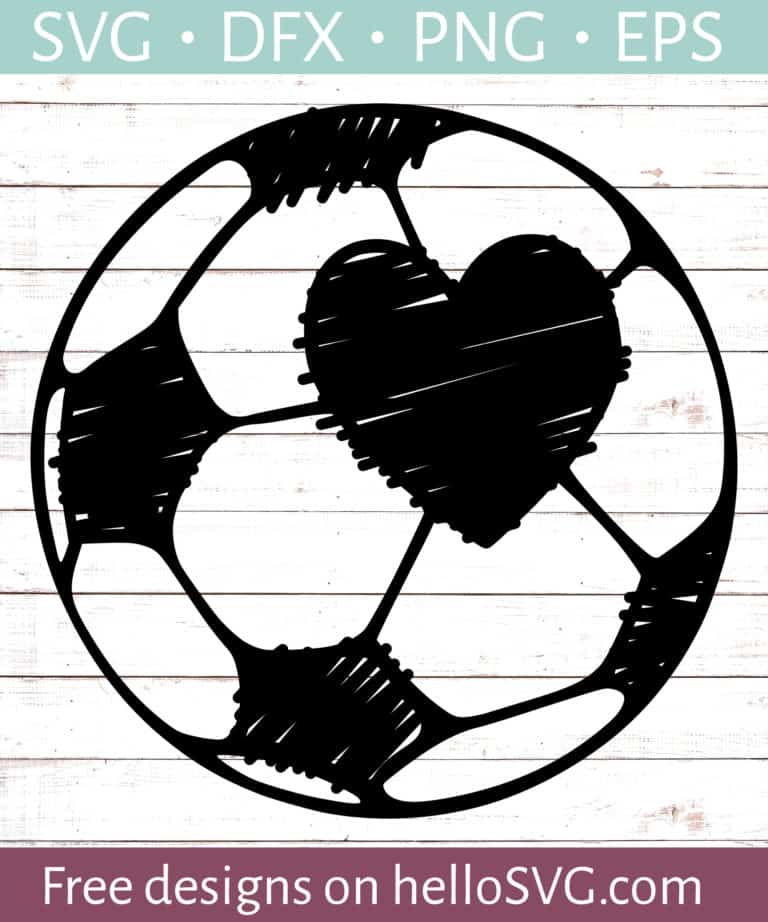 Soccer Ball with Scribbles SVG - Free SVG files | HelloSVG.com