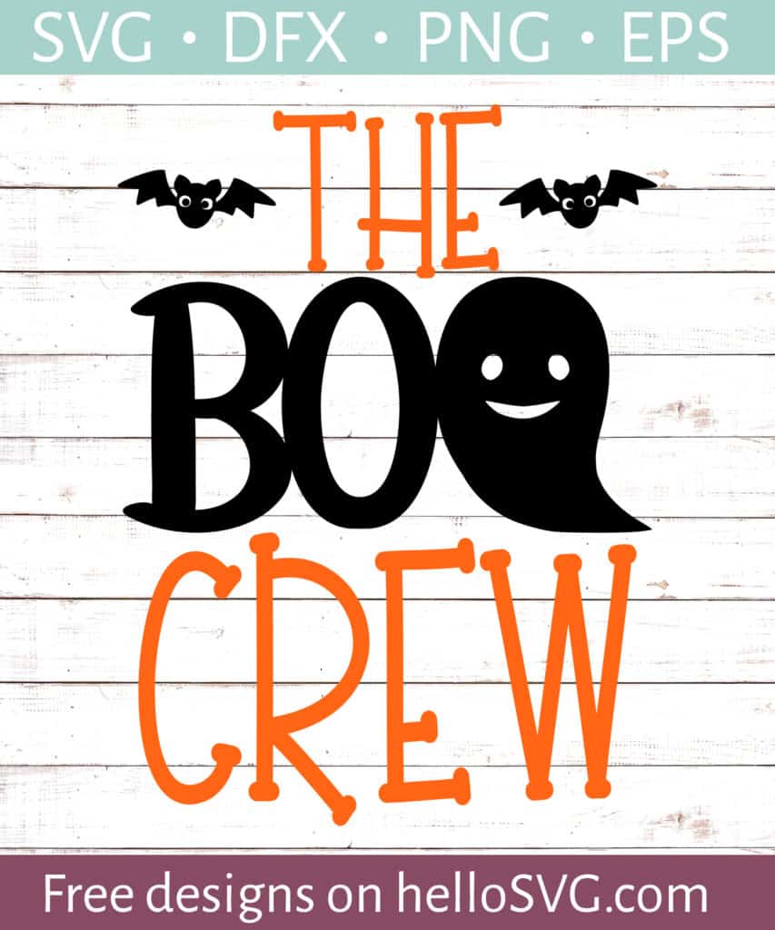 The Boo Crew SVG - Free SVG files | HelloSVG.com