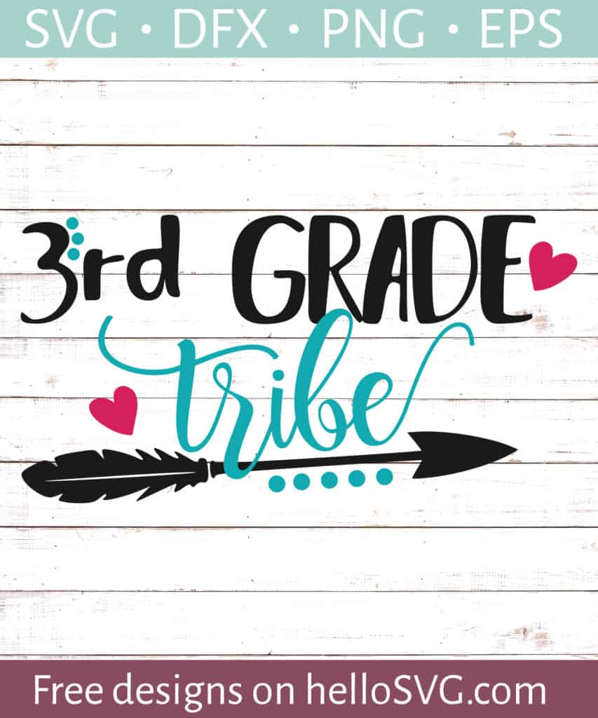 3rd Grade Tribe SVG - Free SVG files | HelloSVG.com