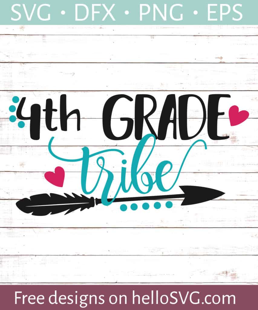 4th Grade Tribe SVG - Free SVG files | HelloSVG.com