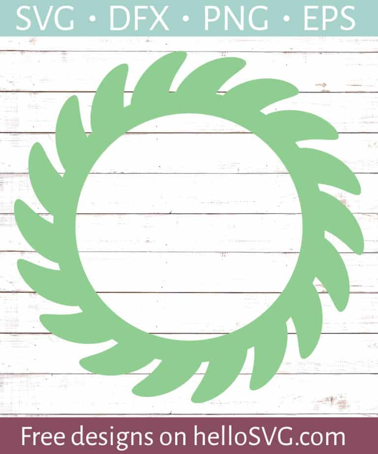 Circle Monogram Frame #10 SVG - Free SVG files | HelloSVG.com