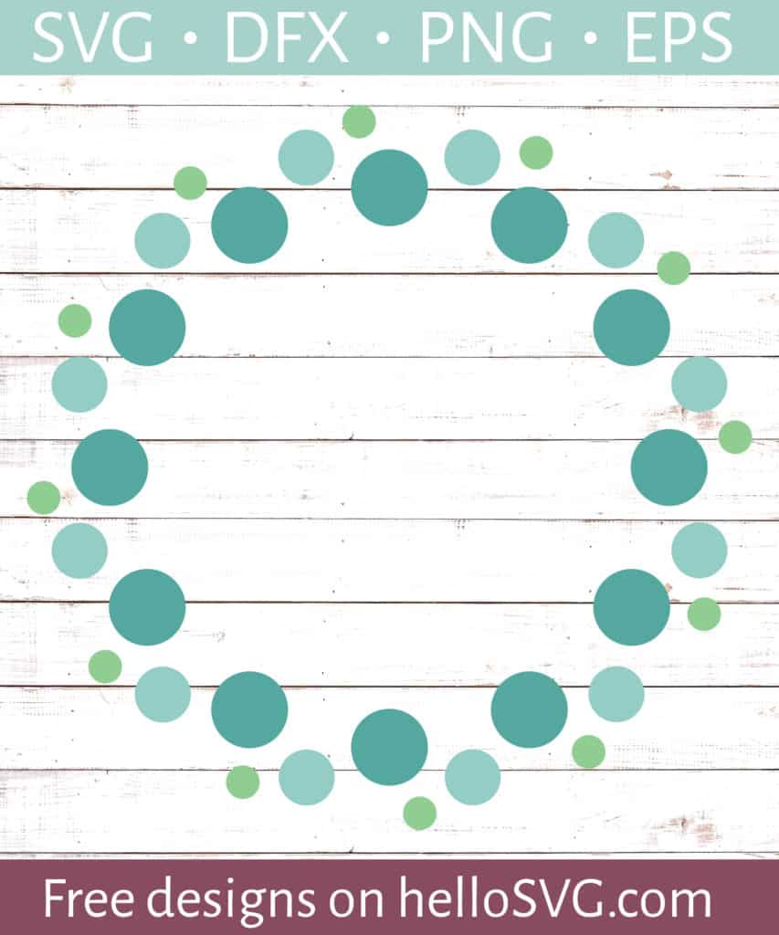 Circle Monogram Frame #14 SVG - Free SVG files | HelloSVG.com