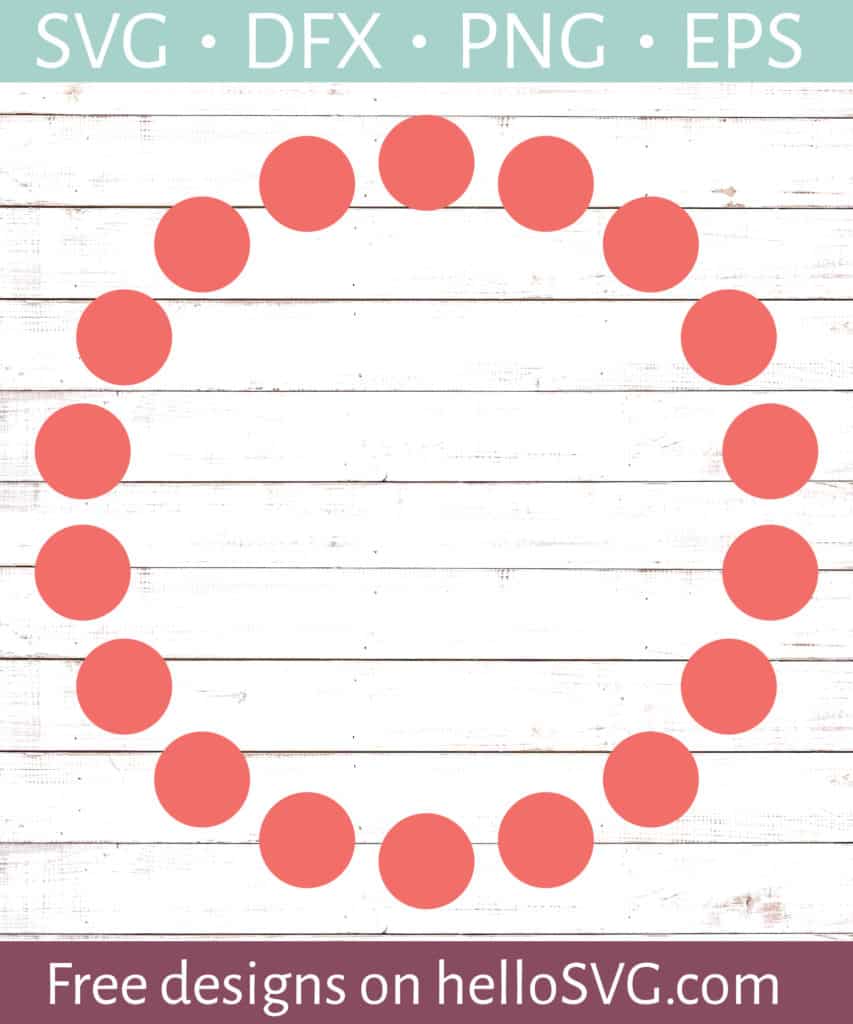 Circle Monogram Frame #15 SVG - Free SVG files | HelloSVG.com