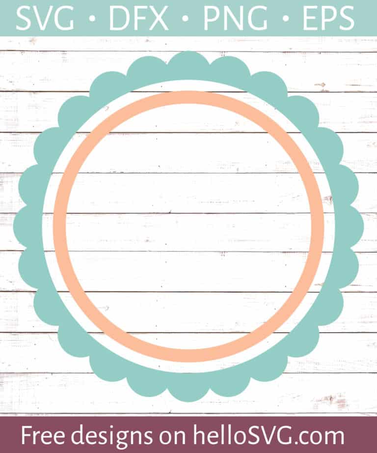 Circle Monogram Frame #20 SVG - Free SVG files | HelloSVG.com