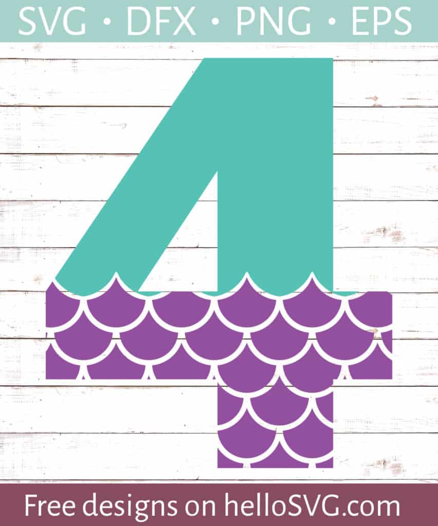 Mermaid Font 4 SVG - Free SVG files | HelloSVG.com
