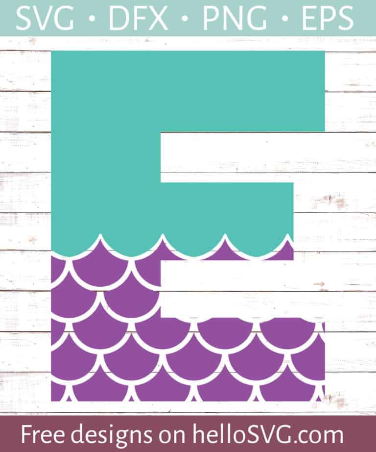 Mermaid Font E SVG - Free SVG files | HelloSVG.com