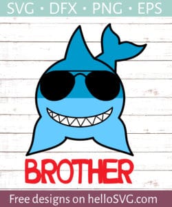 Brother Shark SVG - Free SVG files | HelloSVG.com