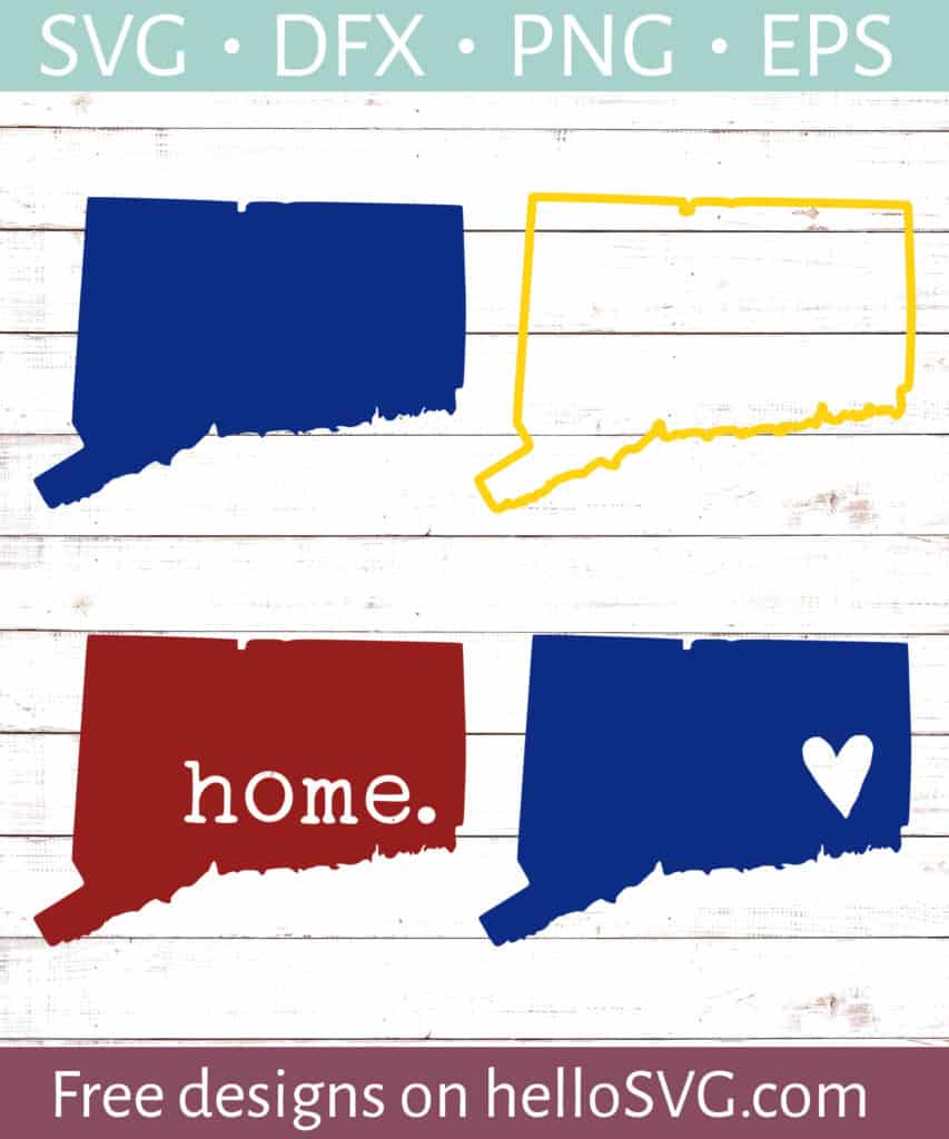 Connecticut SVG - Free SVG files | HelloSVG.com