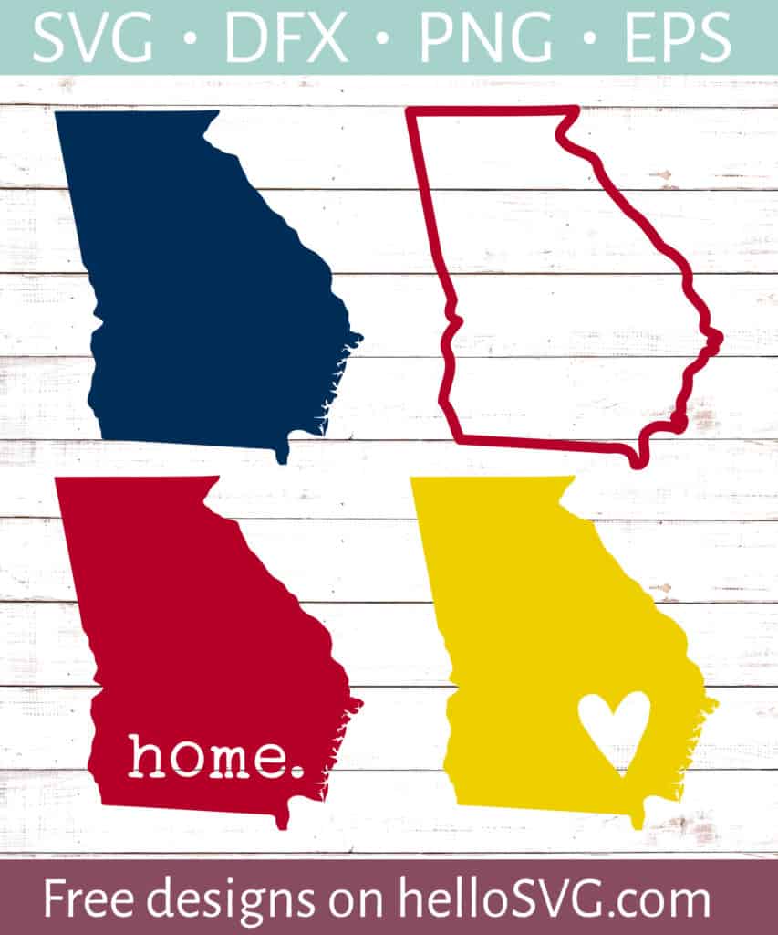 Georgia SVG - Free SVG files | HelloSVG.com