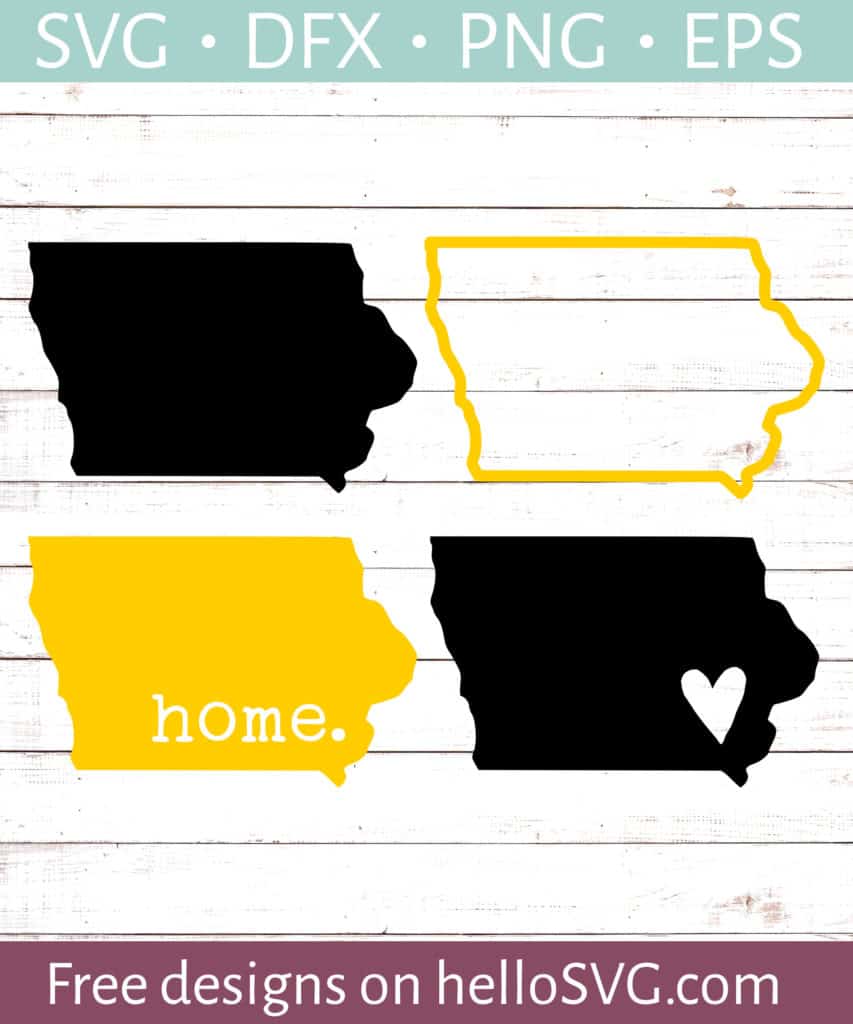 Iowa SVG - Free SVG files | HelloSVG.com